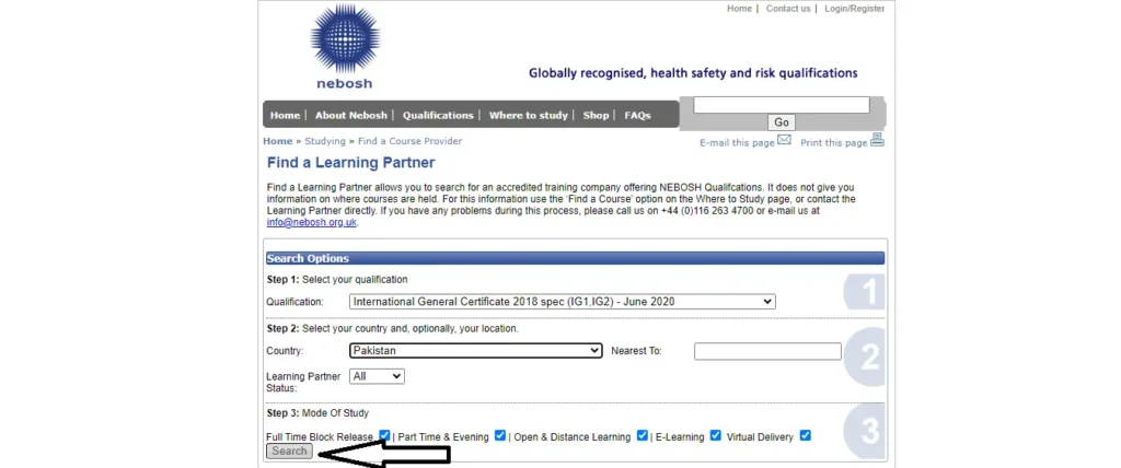 Where to Study Nebosh